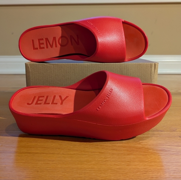 Lemon Jelly | Shoes | Lemon Jelly Sunny Platform Wedge Sandal Slip Ons ...